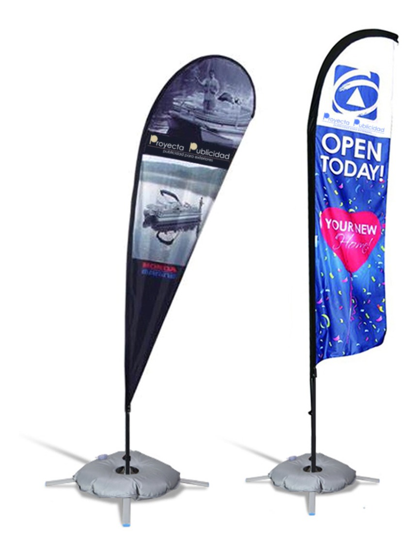 4 tipos de banderolas publicitarias