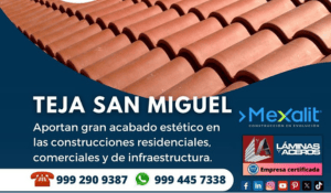 Techos con tejas.