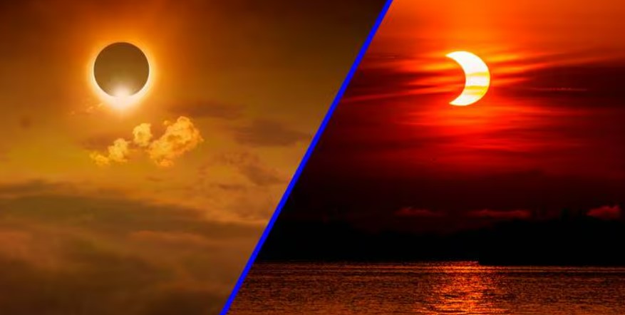 Eclipse solar, un verdadero fenómeno astronómico.