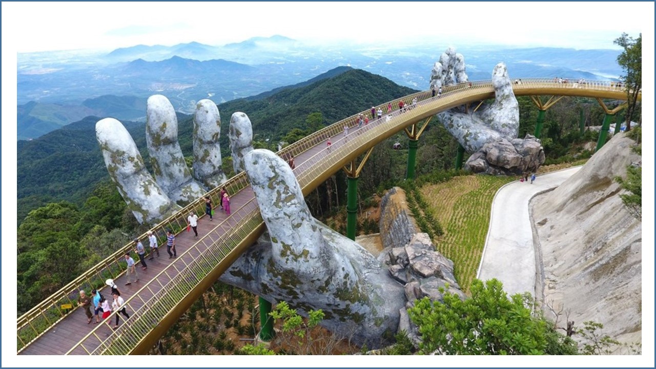 Cau Vang una pieza inusual de arquitectura moderna