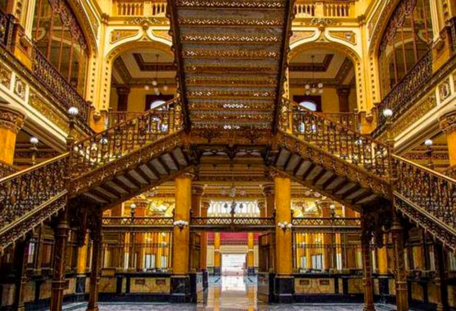 El Palacio Postal de la Ciudad de Mexico.