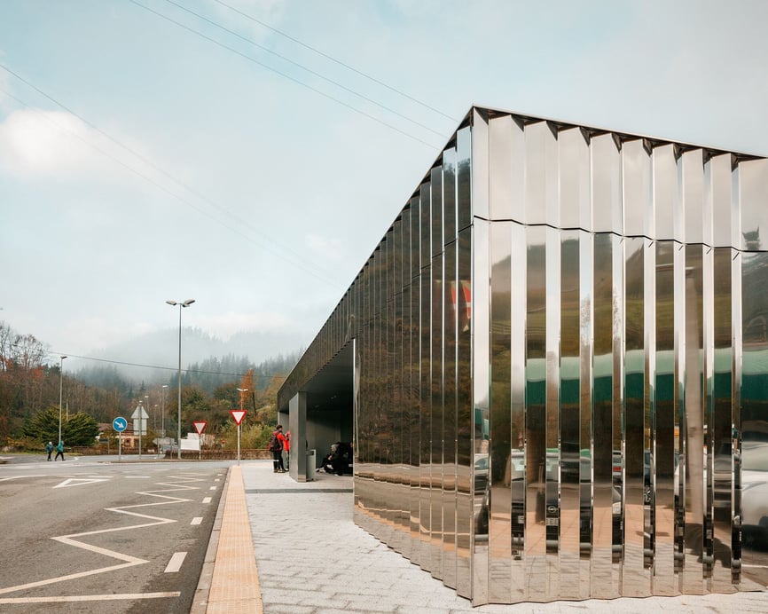 Paradero de autobuses.