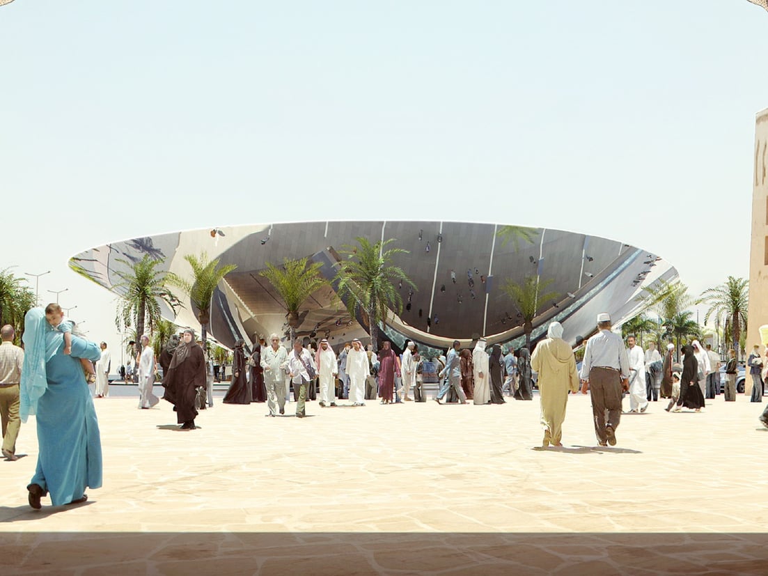 Estación de Metro en Riad.
