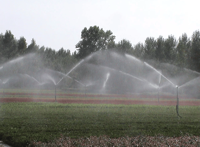 Tipos de aspersores y sus características.
