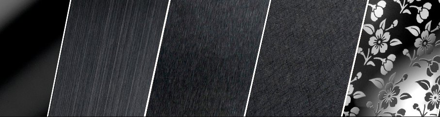 El acero inoxidable negro para electrodomésticos.