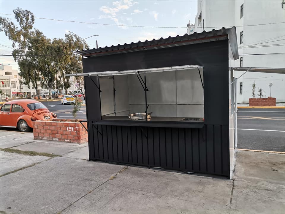Casetas de comida ambulante.
