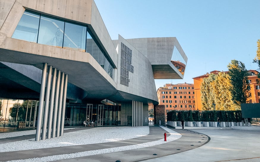 Maxxi museo Nacional de arte del siglo XXI de Roma