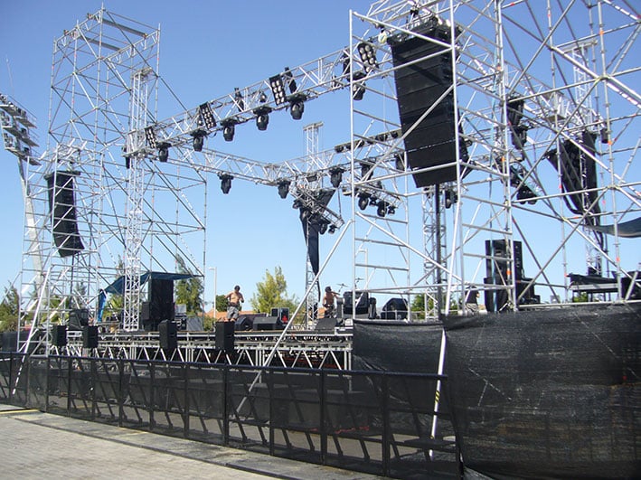 La estructura de un escenario